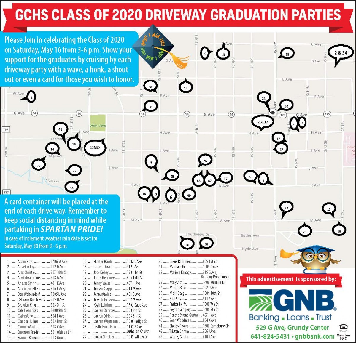 GCHS Class of 2020 Driveway Graduation Parties | The Grundy Register